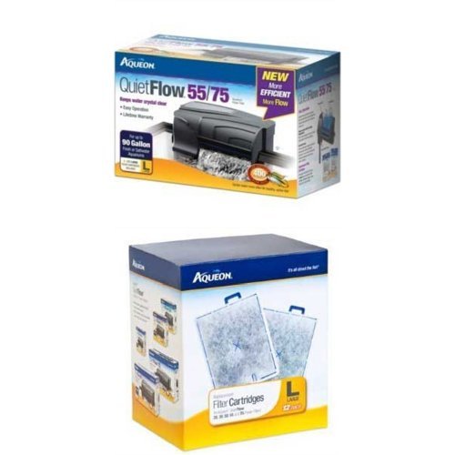 Aqueon QuietFlow Power Filter 55/75 Starter Kit