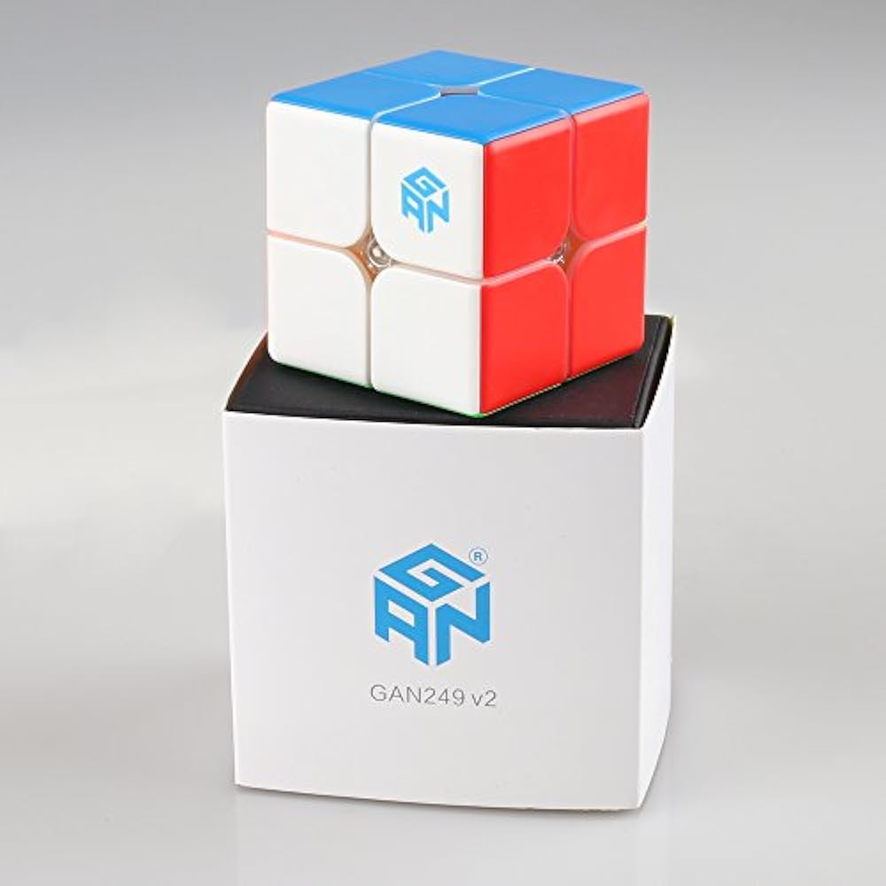 GAN 249 V2 2x2 Speed Cube Gans249 2x2x2 Gan249 Puzzle Toy Stickerless ...