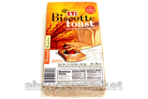 Eti Biscotte Toasted Regular Bread (36 Slices) 321g: Amazon.com ...