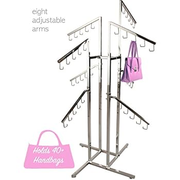 Amazon.com: Purse Rack Only Garment Racks Deluxe Handbag Rack – Heavy ...
