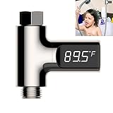 Shower Thermometer - LED Display Temperature Monitor - TheGreenHead.com