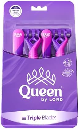سعر Queen By Lord Disposable Lemon Scented Triple Blades Razors 8 ...