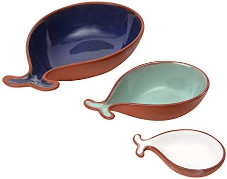Dexam Terracotta Fish Tapas Dishes Set of 3 – BigaMart