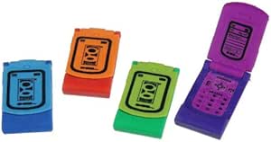 Amazon.com : Geddes Flip Phone Eraser Assortment - Set of 24 : Pencil ...