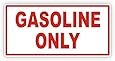 Amazon.com: Gasoline Only Vinyl Decal | Sticker | Label Fuel Gas Door ...