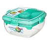 Sistema Salad Container for Lunch with Dressing Container, Bento Box 4 ...