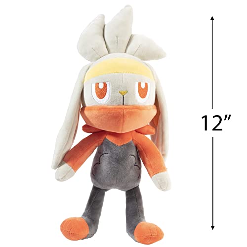 Pokémon Large 12" Raboot Plush -Officially Licensed - Sword & Shield ...