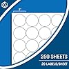 Spartan Industrial Printable Circle Laser Label - 2" Round - White, 100 ...