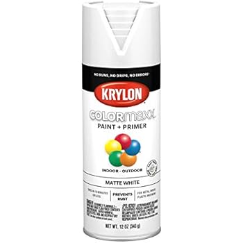 Krylon K05591007 COLORmaxx Spray Paint, Aerosol, White - - Amazon.com