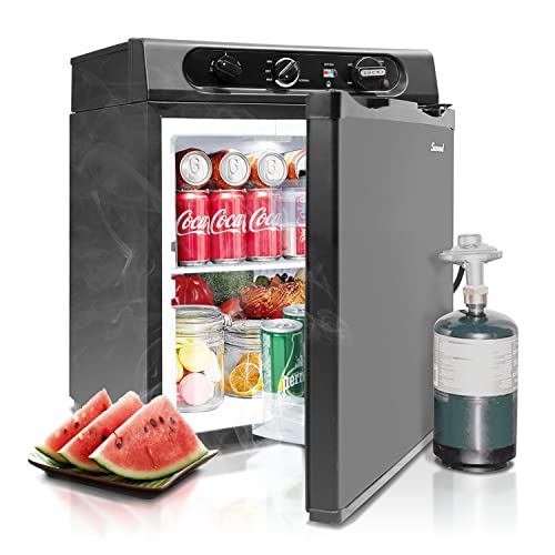 Smad Propane Refrigerator 3 Way Caravan Propane Fridge 110V/12V/LPG for ...