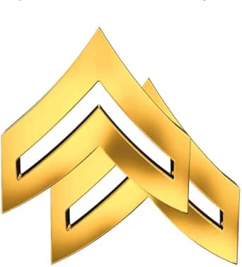 Amazon.com: Corporal Chevrons Collar Brass Pins -Set of Two Rank ...