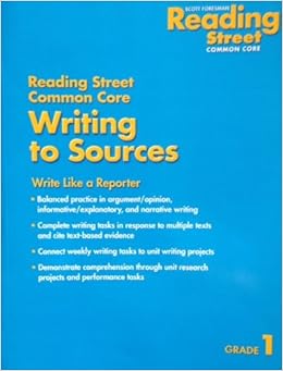 Writing to Sources; Write Like A Reporter Grade 1 (Scott Foresman ...