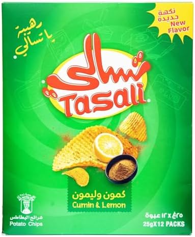 Tasali Potato Chips, Cumin & Lemon, 12x25g price in Saudi Arabia ...