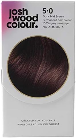 Josh Wood - Colour 5.0 Dark Mid Brown Permanent Hair Dye: Amazon.co.uk ...