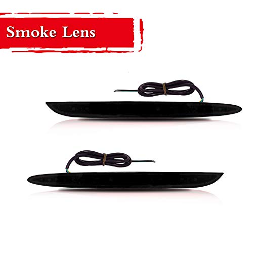 GTinthebox Smoked Lens LED Rear Bumper Reflector Brake Tail Fog Lights ...