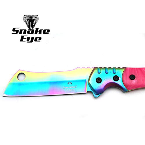 Snake Eye Tactical Heavy Duty Fixed Blade Cleaver Razor Style Hunting ...