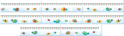 Buy Boho Birds Number Line Bulletin Board Set Online at desertcartUAE
