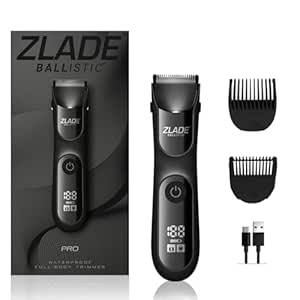 Zlade Ballistic PRO Manscaping Body Trimmer for Men - Beard, Body ...