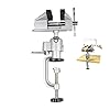 HIPOGT Table Vise Clamp Bench Vise Woodworking Vise with Anvil 360 ...