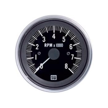 Amazon.com: Sunpro SST802R 3-3/8" Retro Super Tachometer: Automotive