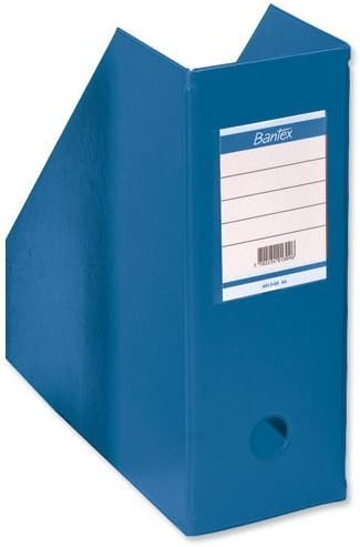 Bantex Concept Magazine Rack File Plastic Jumbo 110mm Blue A4 Ref ...