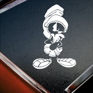 Marvin The Martian White Silhouette Car Window Vinyl Sticker Decal ...