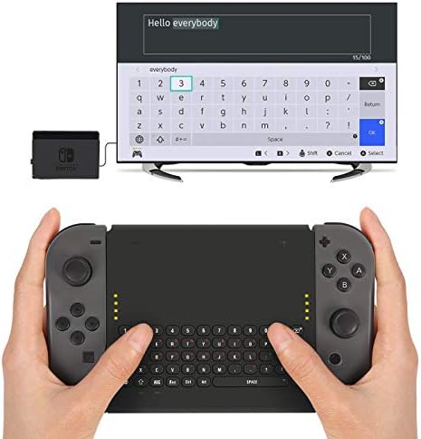 HDE Wireless Keyboard for Nintendo Switch Joy-Cons Controller Adapter ...