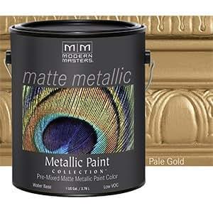 Amazon.com: Modern Masters MM200 Matte Metallic Paint, Pale Gold ...