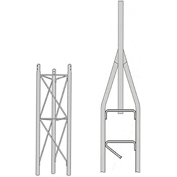 Amazon.com: ROHN SBH25G 3' 4" Hinged Short Base for Rohn 25G Towers ...
