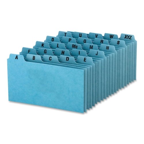 Esselte Self-Tab Style Index Card Guide - Printed A to Z - 3" x 5" - 25 ...