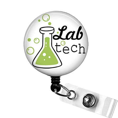 Amazon.com: Lab Tech Badge Reel, Laboratory Science Badge Reel, Lab ...