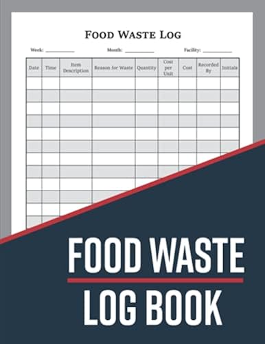 Food Waste Log Book: Kitchen Log Book | Food Hygiene Record Book | Food ...