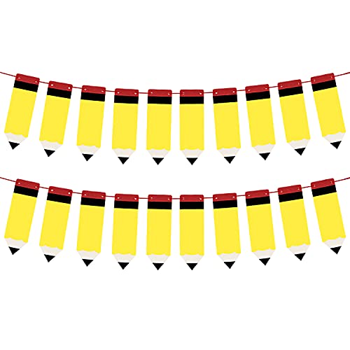 Felt, Back to School Pencil Banner - Big 10 Feet, No DIY | Back To ...