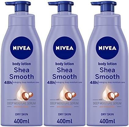 NIVEA Body Lotion Dry Skin, Shea Smooth Shea Butter, 3x400ml price in ...