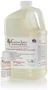 Amazon.com: Cactus Juice Stabilizing Resin for Woodworking-1 Gallon
