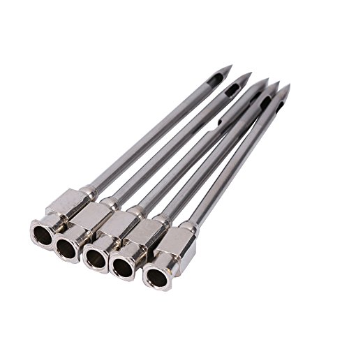5PCS Meat Injector Needles, Professional Stainless Steel Meat Marinade ...