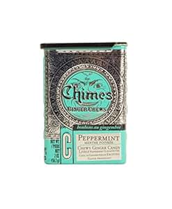 Amazon.com : Chimes All Natural Peppermint Ginger Chews - 2 oz Tin ...