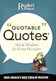 Quotable Quotes: Reader's Digest: 9780895779250: Amazon.com: Books