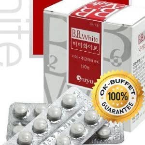 Amazon.com: Korean BB White Whitening Vitamins (1 Box = 120 Tablets ...