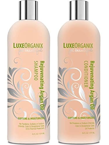 Moroccan Argan Oil Shampoo and Conditioner Set - Keratin & Color Safe ...