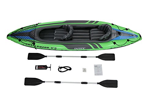 Intex Challenger K2 Kayak, 2-Person Inflatable Kayak Set with Aluminum ...