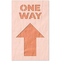 Amazon.com : Stencil Stop One Way Directional Flow Signage Stencil ...