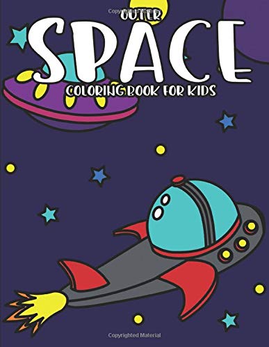 Outer Space Coloring Book for Kids: Children’s Science Fiction Coloring ...