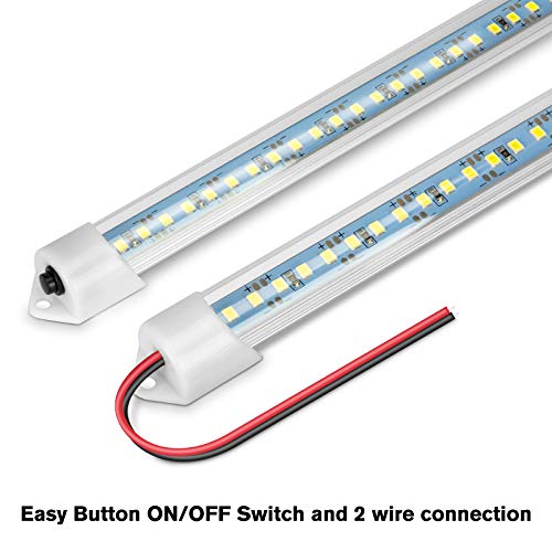 WELLUCK 12V Interior LED Light Bar, DC 12V LED Light Strip w/Switch for ...