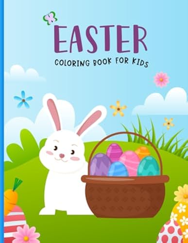 Easter Coloring Book For Kids: 56 Very Cute And Fun Easter Themed ...