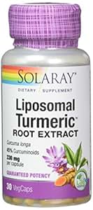 Amazon.com: Solaray Liposomal Turmeric Root Extract, White, 30 Count ...