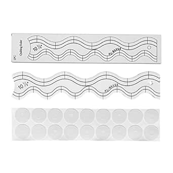 1/4’’ Thick No Slip Quilting Rulers,Clear Acrylic Quilting Rulers and ...