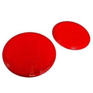 Amazon.com: 3" Round Red Reflectors (2 Pack): Automotive