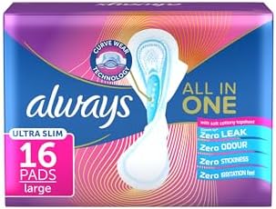 Always Pads Ultra Slim All in One CurveWear Normal with Wings, 16 Sanitary Pads price in UAE ...