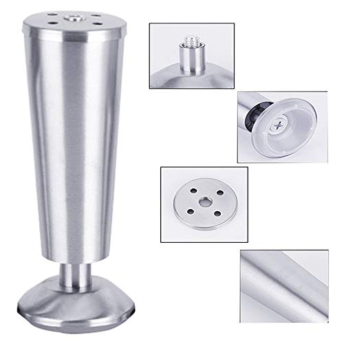 6-Inch Sofa Legs, Stainless Steel Furniture Feet, DIY Adjustable Bench ...
